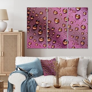 Designart "Red Rose With Raindrops On Black IV" Raindrops Wall Decor ...