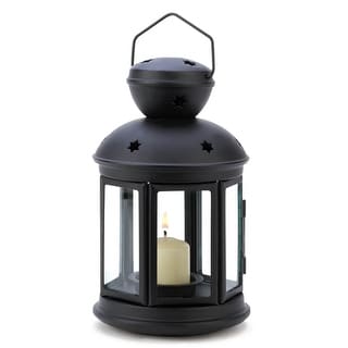 Colonial Candle Lantern - 9.5" - Black and Clear - Bed Bath & Beyond ...