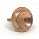 Copper with Indented Top Metal Decorative Drawer Knobs - Set of 6 - Bed ...