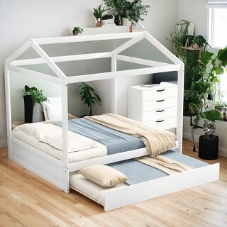Basic Full Kids House Bed with Trundle - Bed Bath & Beyond - 39069004