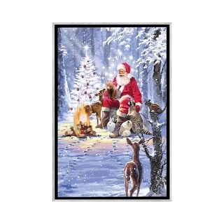 iCanvas "Santa's Campfire" by The Macneil Studio Framed - Bed Bath ...