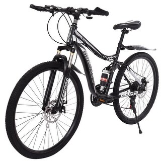 26 Inch High Carbon Steel Mountain Bike 21 Speed Bike Full Suspension ...