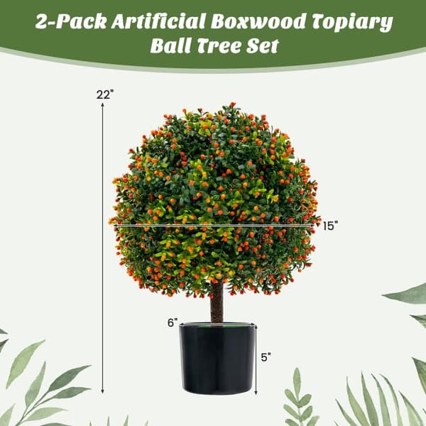 artificial orange fruit tree