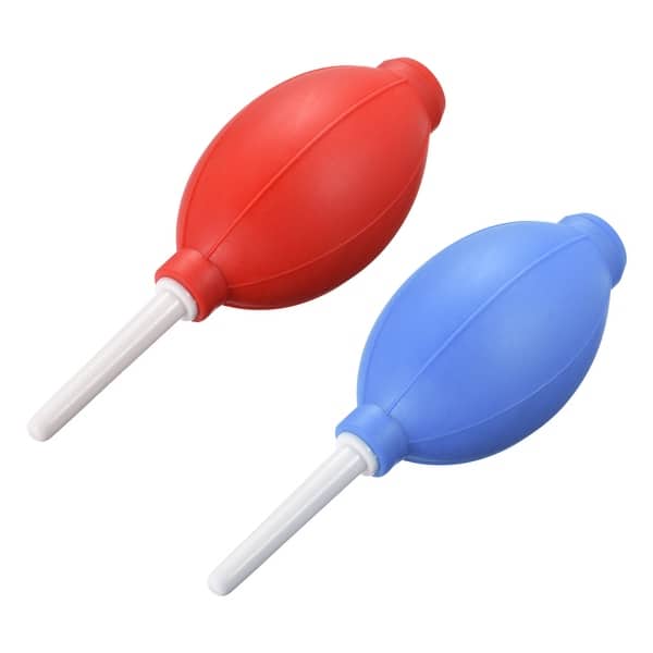 2Pcs Dust Ball Air Blower Rubber Blowing Pump Cleaning Tool Red Blue ...