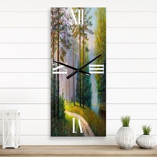 Designart 'Subtle Evening Light Through The Trees II' Lake House wall ...