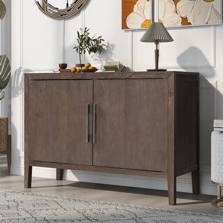 2-Door Wooden Storage Cabinet, Sideboard, Free Standing Cabinet - Bed ...