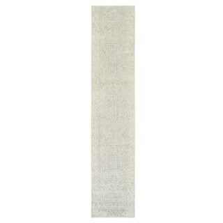 Shahbanu Rugs Hand Loomed Fine Jacquard Tone on Tone Transitional ...