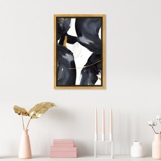 Oliver Gal 'Amani 3' Abstract Black Wall Art Canvas Print - Bed Bath ...