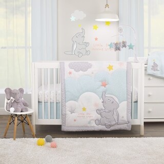 Disney Dumbo Shine Bright Lil Star 4 Piece Crib Bedding Set - Bed Bath ...