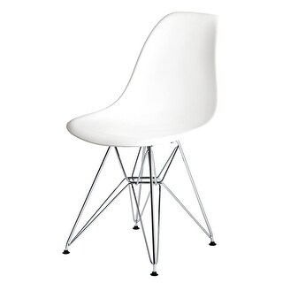 Stackable Polypropylene Dining Chair with Chrome Legs Set of 2 - Bed Bath & Beyond - 40312473