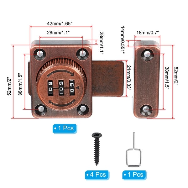 combination cupboard lock