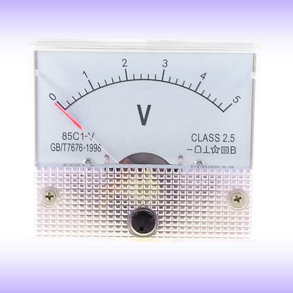 analog voltmeter dc