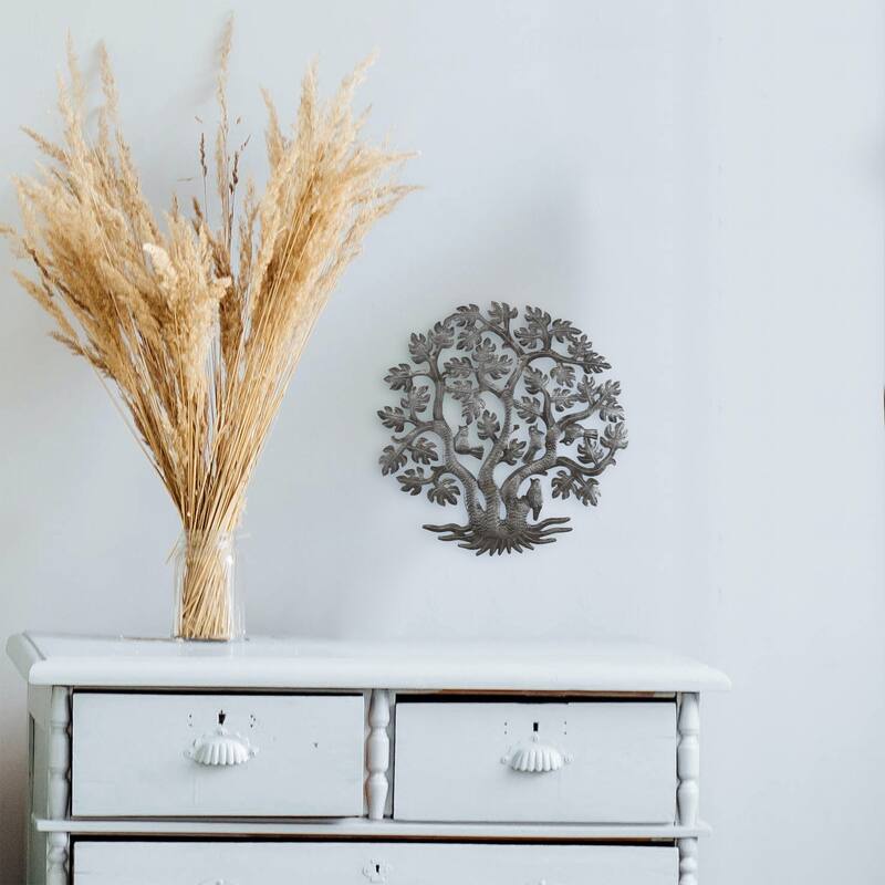 Handmade 14-inch Tree of Life Triple Trunk (Haiti) - Overstock - 11642031