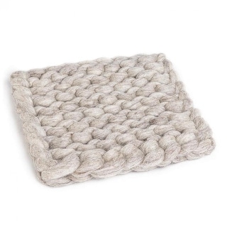 Oatmeal Color Chunky Knitted Trivet - Bed Bath & Beyond - 41538368