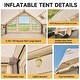 6 Person Inflatable Tent for Camping with Pump, Waterproof Oxford Tent ...