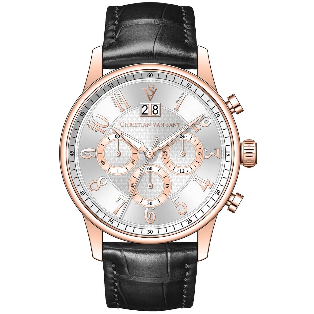 Christian Van Sant Men's Paradigm Silver Dial Watch - CV4325 - One Size ...