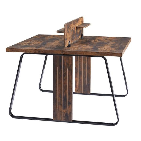 Merax Industrial Double Office Computer Desk - Bed Bath & Beyond - 36184713