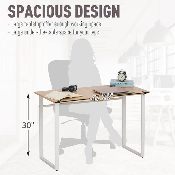Modern Drafting Drawing Table with Adjustable Tiltable Tabletop - Bed ...