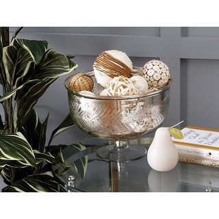 Silver Glass Handmade Decorative Decorative Bowl - Bed Bath & Beyond ...