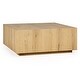 Classic Home Layne 42" Square Coffee Table with Casters - Bed Bath ...