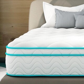 Twin Mattress, Medium Firm Hybrid Mattress with Foam & Wrapped Pocket ...