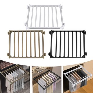 Pull Out Trousers Rack Retractable Wardrobe Pants Rack - Bed Bath ...