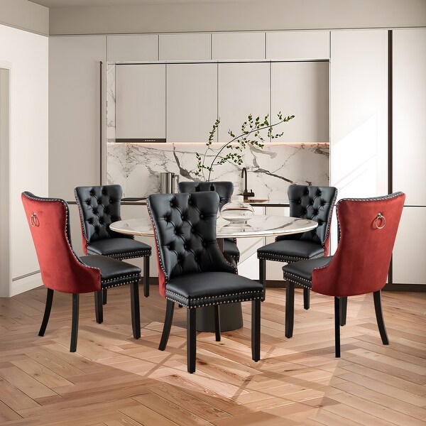 Modern Tufted Velvet Side Dining Chairs Set of 4 On Sale Bed Bath Beyond 37190728