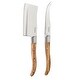 Bloomhouse 2-Piece German Steel Cheese Knife Set with Olive Wood ...