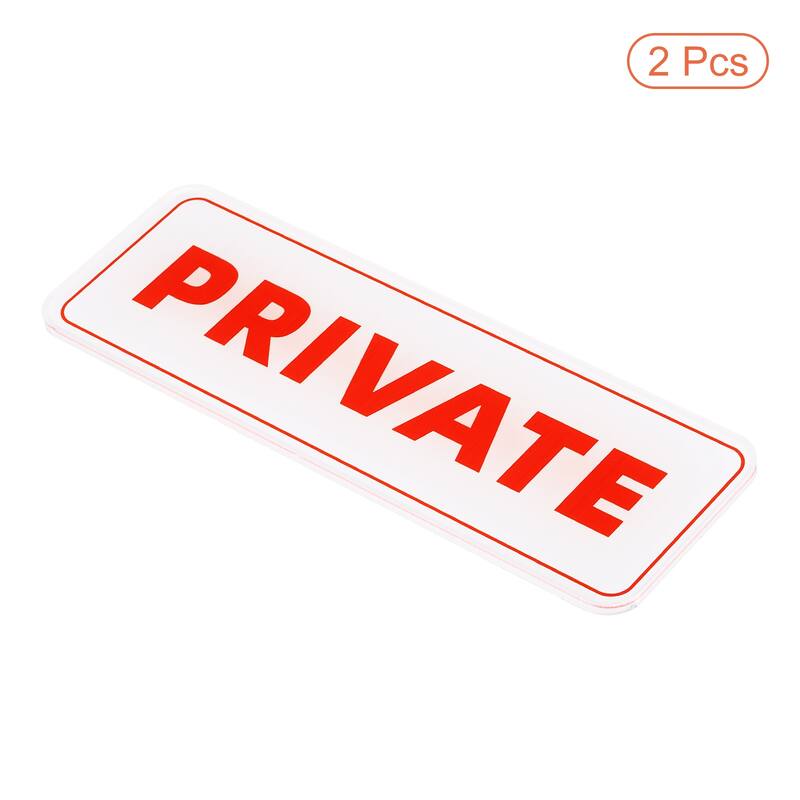 Private Signs, Acrylic Self Adhesive Doors Stickers Wall Mounting Signs ...
