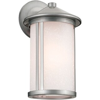 Kichler 59099 Lombard 13" Tall Outdoor Wall Sconce with Satin Etched ...