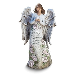 Curata Studio Always Remembered Forever Loved Memorial Angel with Dove ...