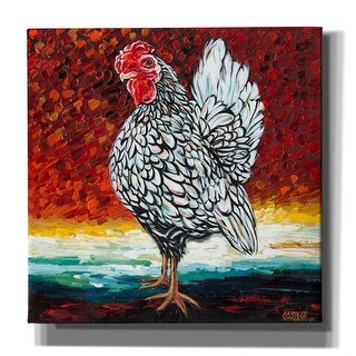 Epic Graffiti 'Fancy Chicken II' by Carolee Vitaletti, Canvas Wall Art ...