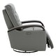Spruce & Spring Regan Leather Power Recliner Swivel Glider Rocker with ...
