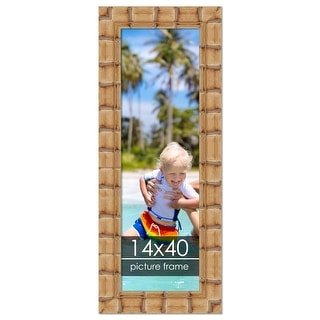 14x40 Bamboo Natural Wood Picture Panoramic Frame Panoramic Poster ...