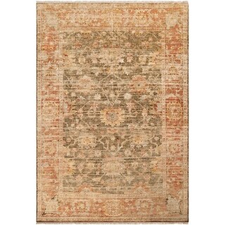 Hand-knotted Pownal Brown Wool Area Rug - 5'6" x 8'6" - Bed Bath ...
