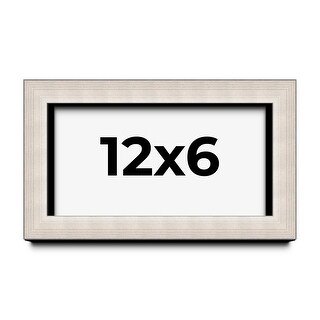 12x6 Shadow Box Frame Silver Real Wood Contemporary Shadowbox Display ...