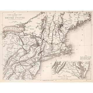 Map Northeast U.S.A. /Nmap Of The Northeastern Part Of The United ...