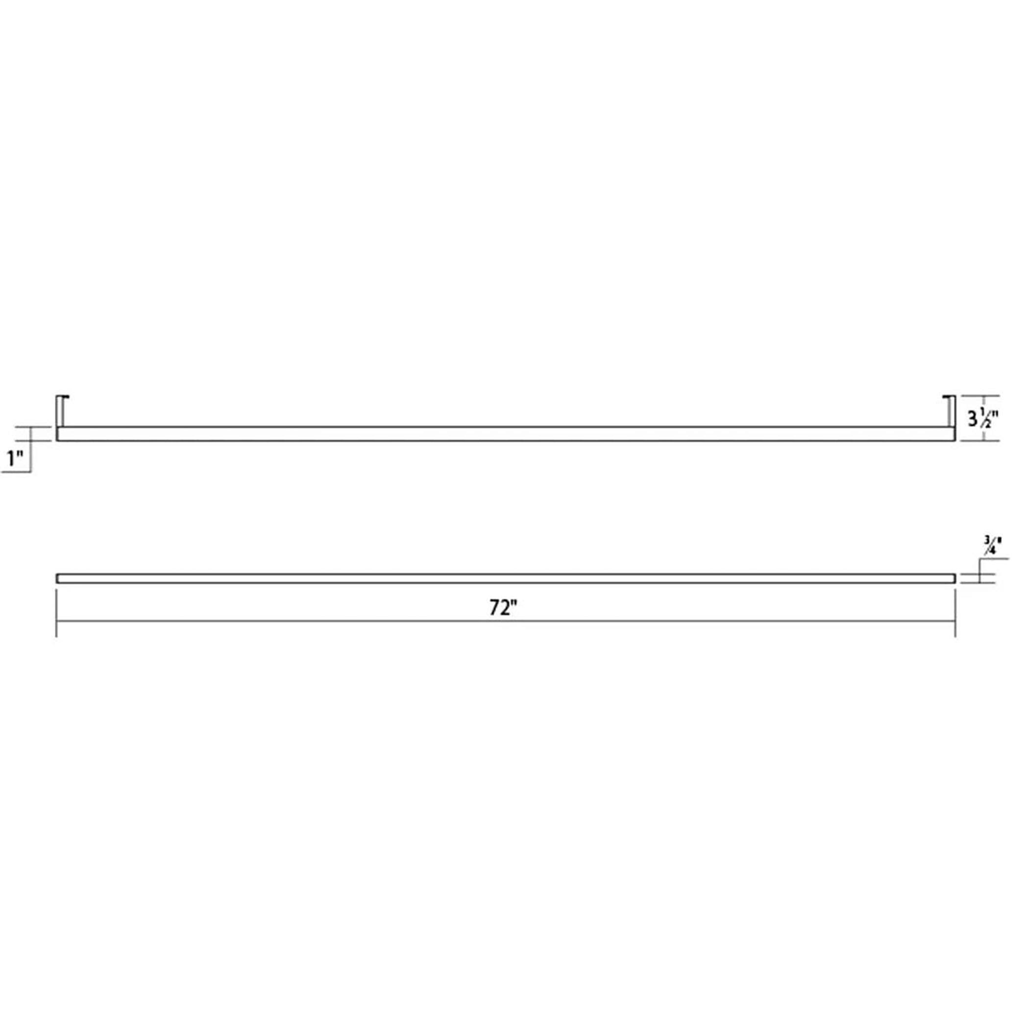 Thin-Line ADA Satin White 72-inch LED Wall Bar, White Shade - Bed Bath ...