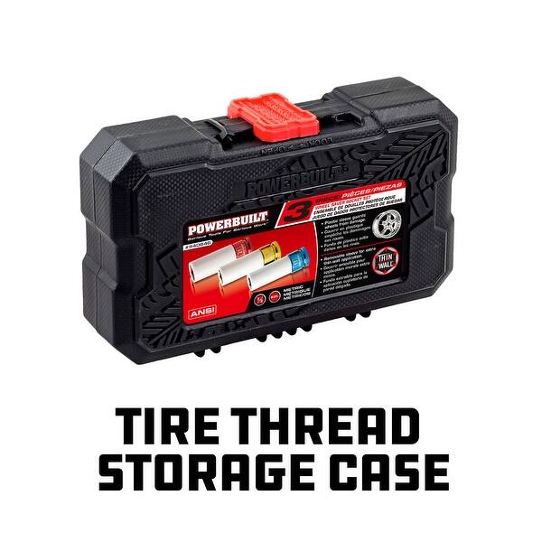 Powerbuilt 3 Piece 1/2 Inch Drive MM Color Wheel Socket Set - 940846 - Multi-Color - Bed Bath ...