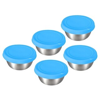 5x Salad Dressing Container 1.75oz Stainless Steel Condiment Container ...