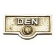 Lacquered Brass DEN Name Signs Labels Switch Plate Tags Renovators ...