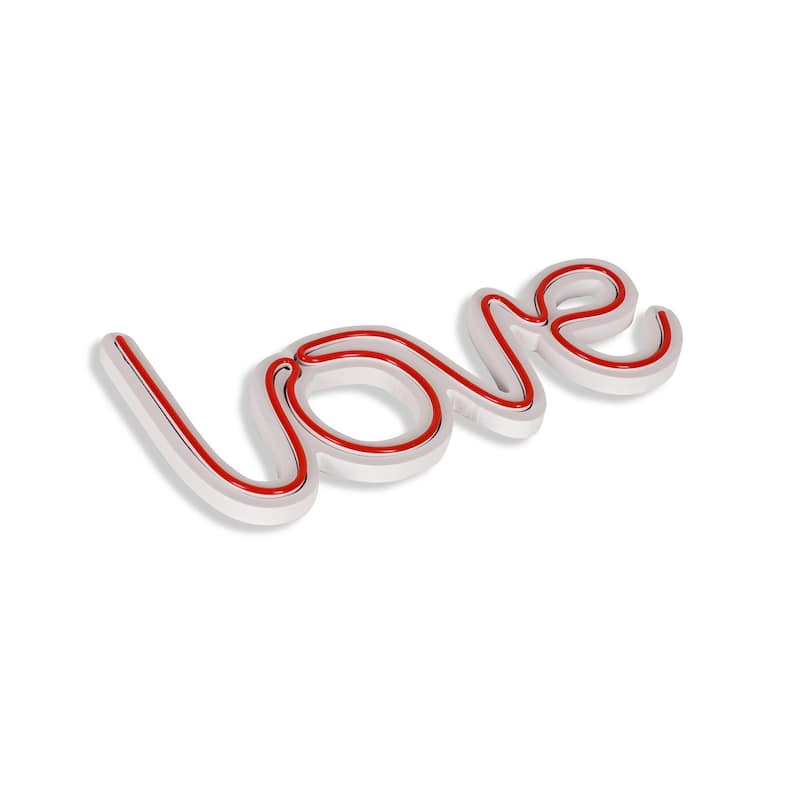 14.6" Novelty Love Led Neon Sign Wall Décor - On Sale - Bed Bath ...