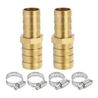 Brass Hose Barb Reducer, Barbed Hose Fittings Reducing Splicer Mender ...