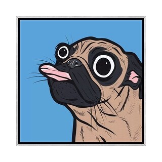 iCanvas "Pug Tongue" by Allyson Gutchell Framed - Bed Bath & Beyond ...