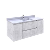 Fresca Formosa 48" Wall Mounted Single Basin Vanity Set with Cabinet ...