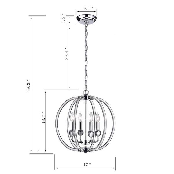 Dhani 4-Light Foyer Pendant - Bed Bath & Beyond - 14254772