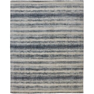Malana Handwoven Graident Rug, Dark Slate Blue, Area Rug - 5' x 8 ...