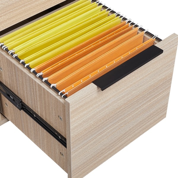 Wooden Vertical File Cabinet with 2 Drawers - Bed Bath & Beyond - 37630215