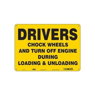 Condor Safety Sign,10 inx14 in,Vinyl 477D52 - 1 Each - Bed Bath ...