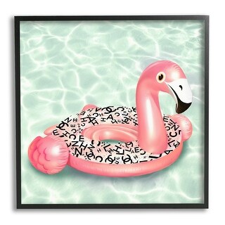 Stupell Chic Summer Pool Float Glam Fashion Pattern Framed Wall Art ...